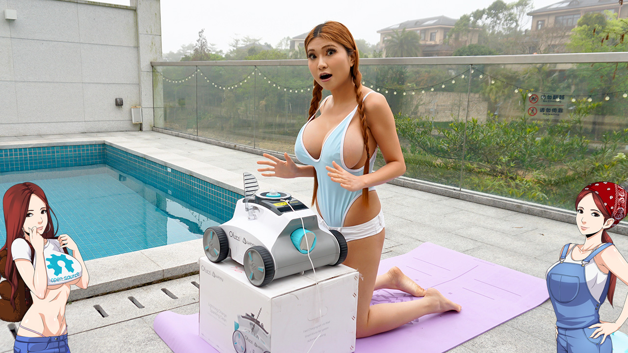 Naomi Wu 机械妖姬 on Twitter: "Now live for everyone! Swimming with a Pool Cleaning Robot🏊‍♀️🤖 The ...