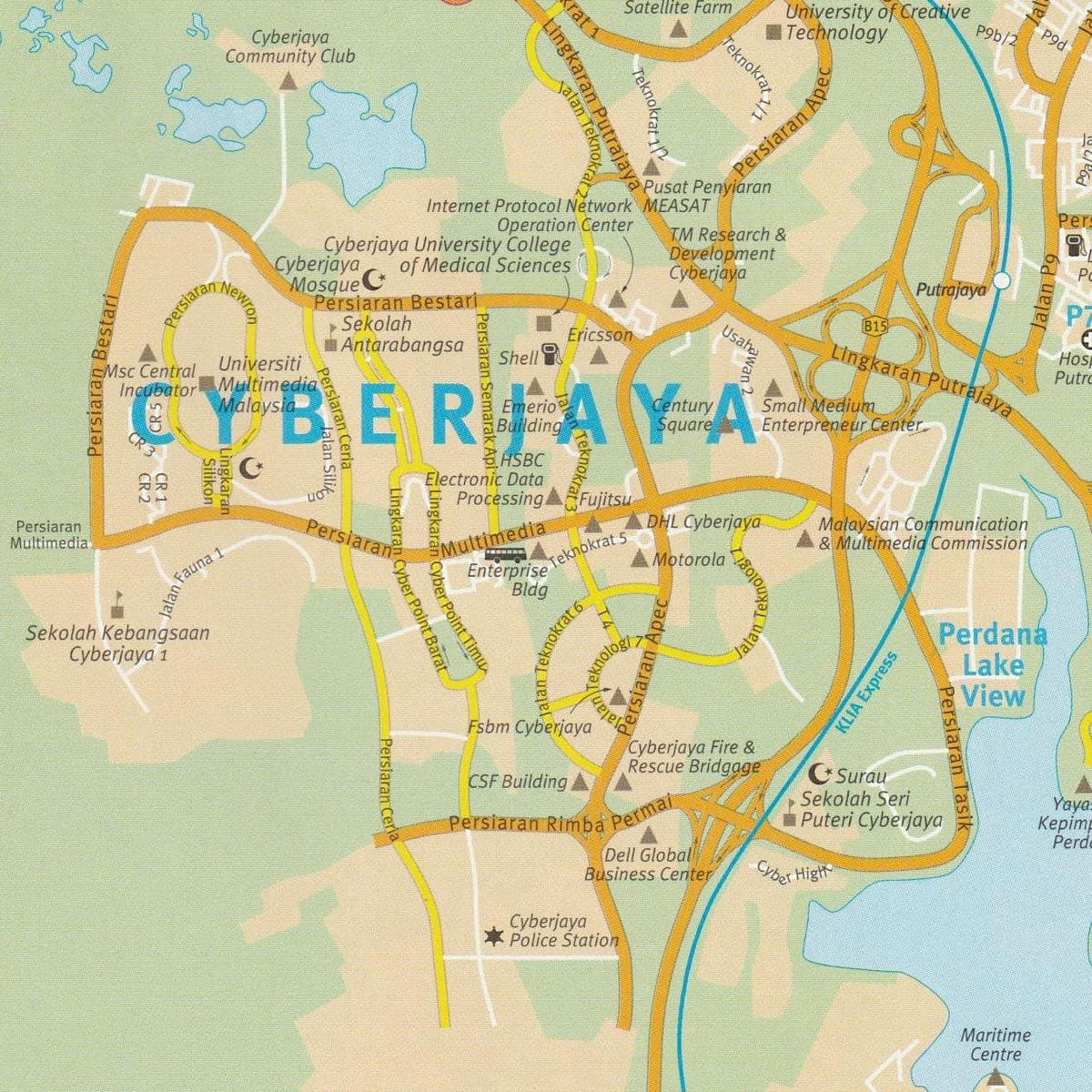 Nana🇲🇾🇯🇵 on Twitter: "An old road map of Cyberjaya in 2010. No D’pulze, malakat mall or tamarind ...