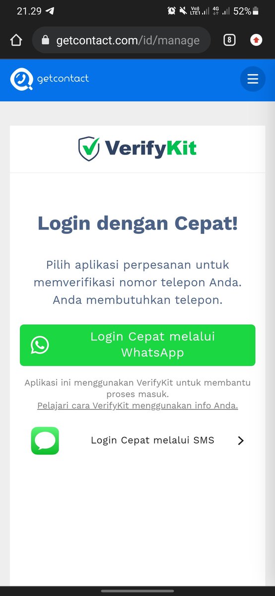 lia🦄 on Twitter: "Pict 1: buka web GC (getcontact) scroll ke bawah trs klik "kelola profil ...