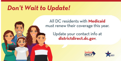Vince Gray on Twitter: "All DC residents with Medicaid must update their contact info and renew ...