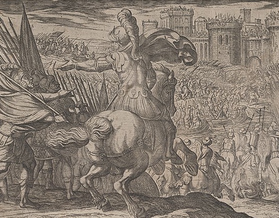 Alexander the Great was the first general to defeat a Navy on Land. But ...