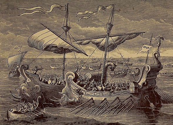 Alexander the Great was the first general to defeat a Navy on Land. But ...