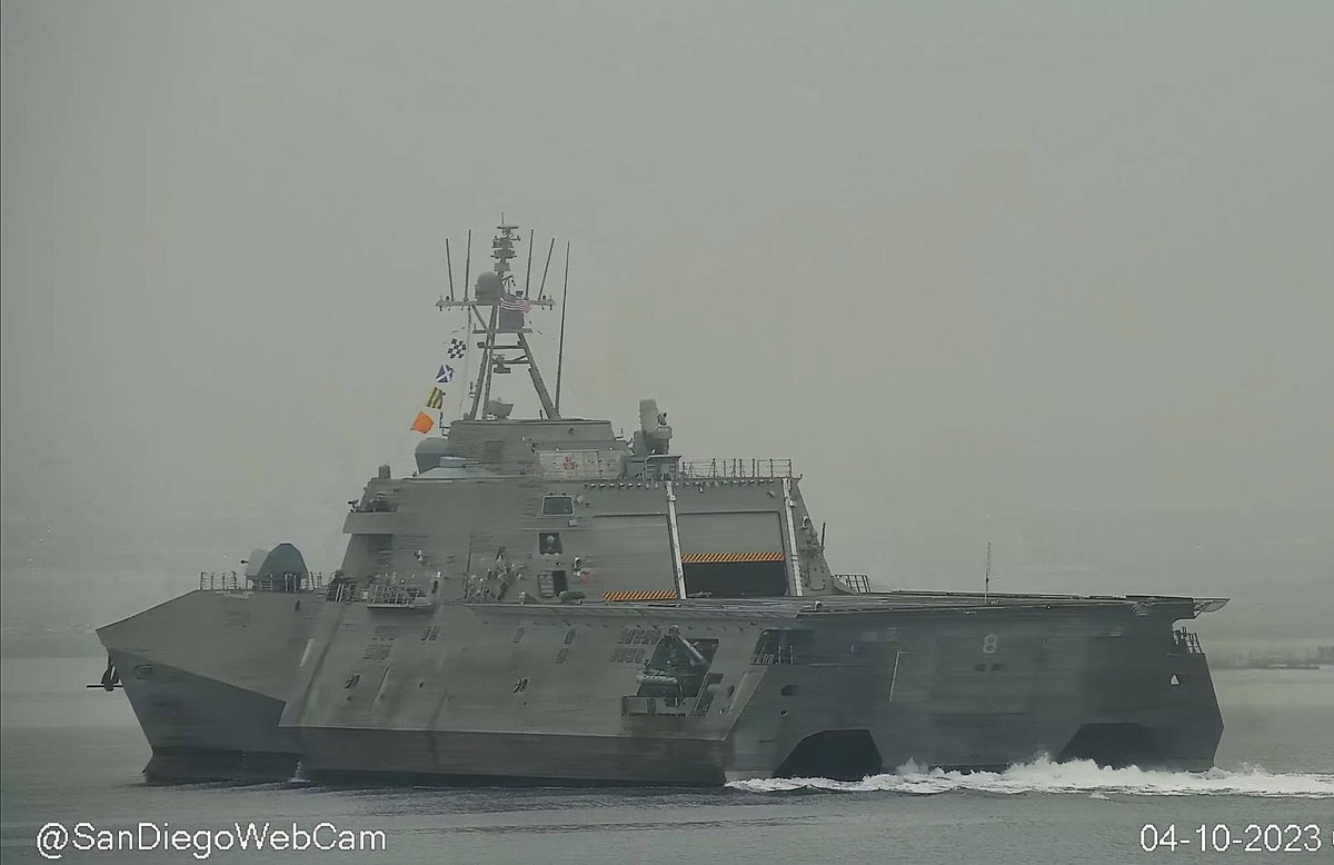 WarshipCam on Twitter: "USS Montgomery (LCS 8) Independence-variant littoral combat ship coming ...