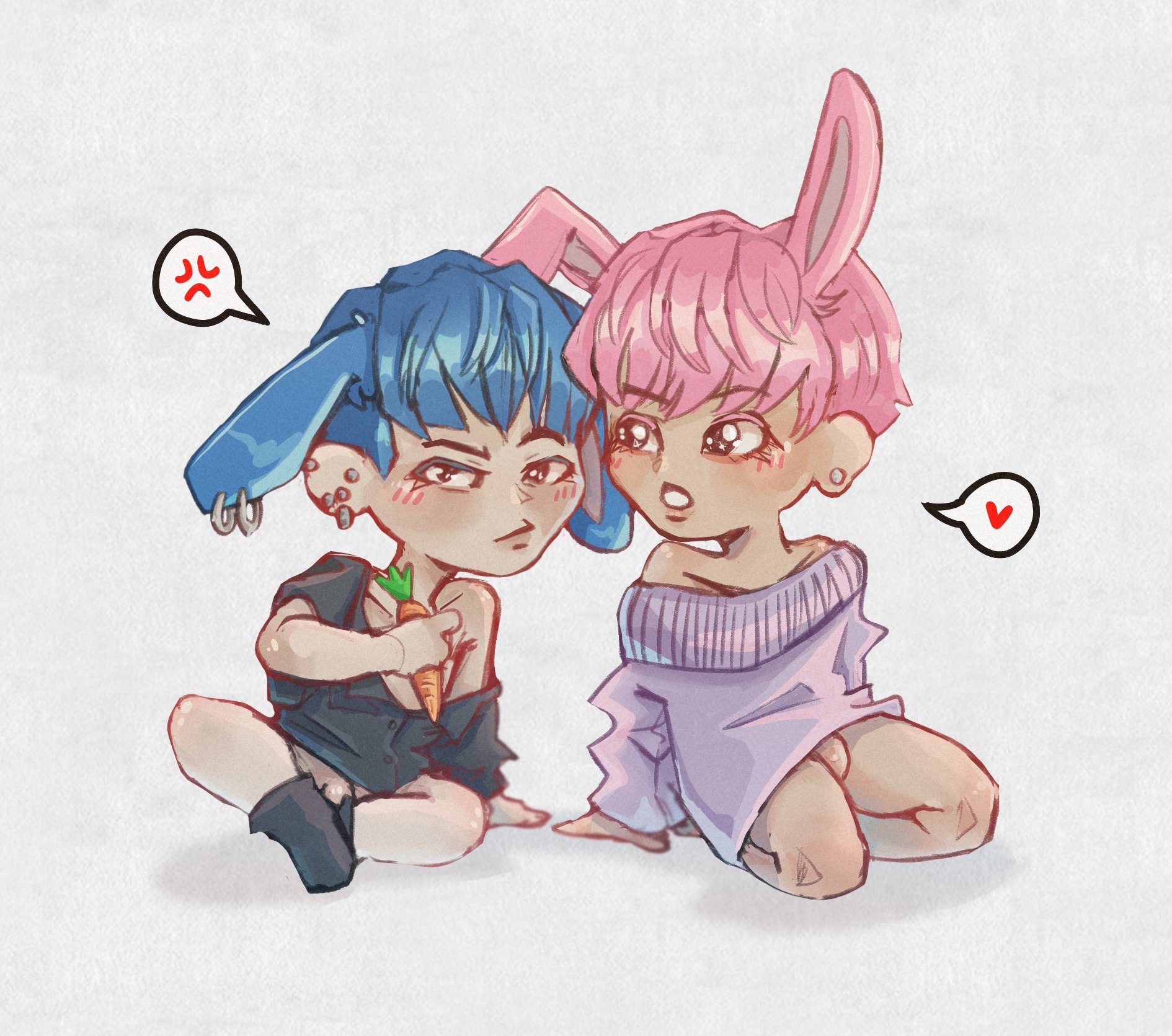 Cael 🔞 ️ on Twitter: "I MISSED BUNNY DAY, SO I SCRIBBLED SOME QUICK BUN BOYFRIENDS Rabbits don't ...