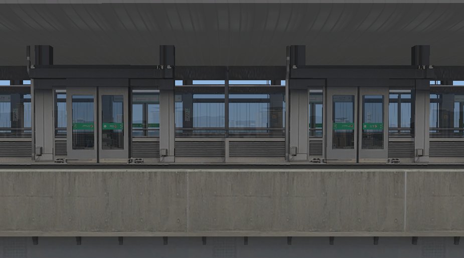 とりまさ 👒 on Twitter: "BVEポートライナーの駅も作り直し。駅内装を具体的に凹凸へ替えました。ガラス成分を入れて少し窓に風景が映り込む形に。内側ガラスにはワイヤーを入れてみまし ...