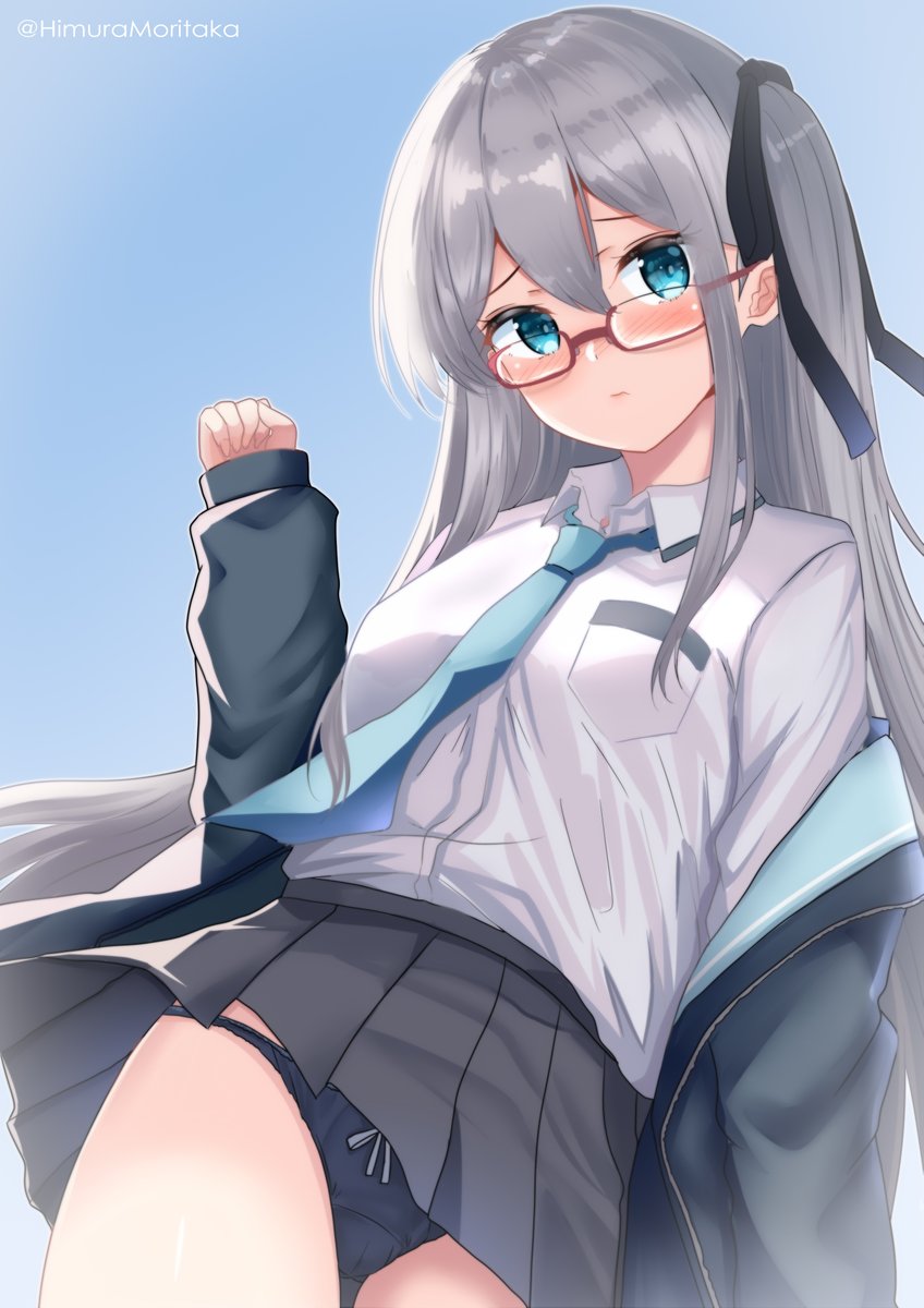 「銀髪美女のパンツパンツです!!! 」|火村 モリタカ＠/5月COMITIA144（B51a)/その次は神戸かわさき10のイラスト