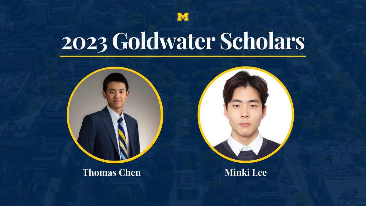 President Santa J. Ono on Twitter: "Congratulations to @UMichStudents Thomas Chen and Minki Lee ...