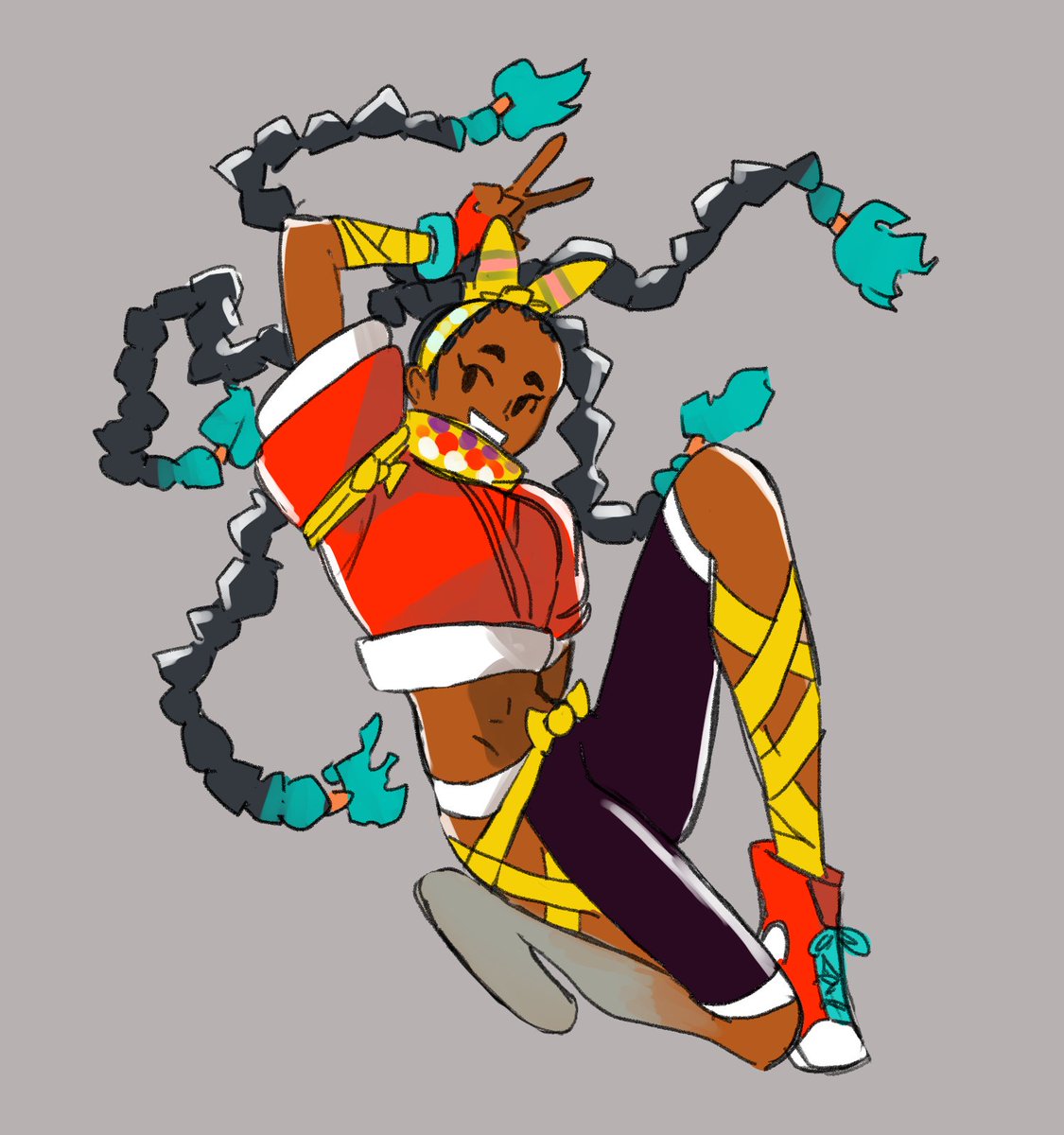 「Kimberly street fighter doodle 」|Sunny D. Lightのイラスト