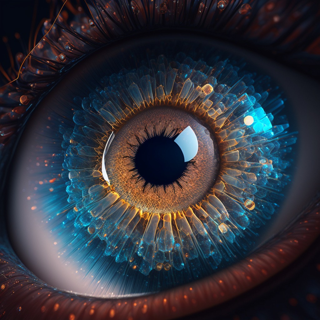 Human Eye Iris Close Up