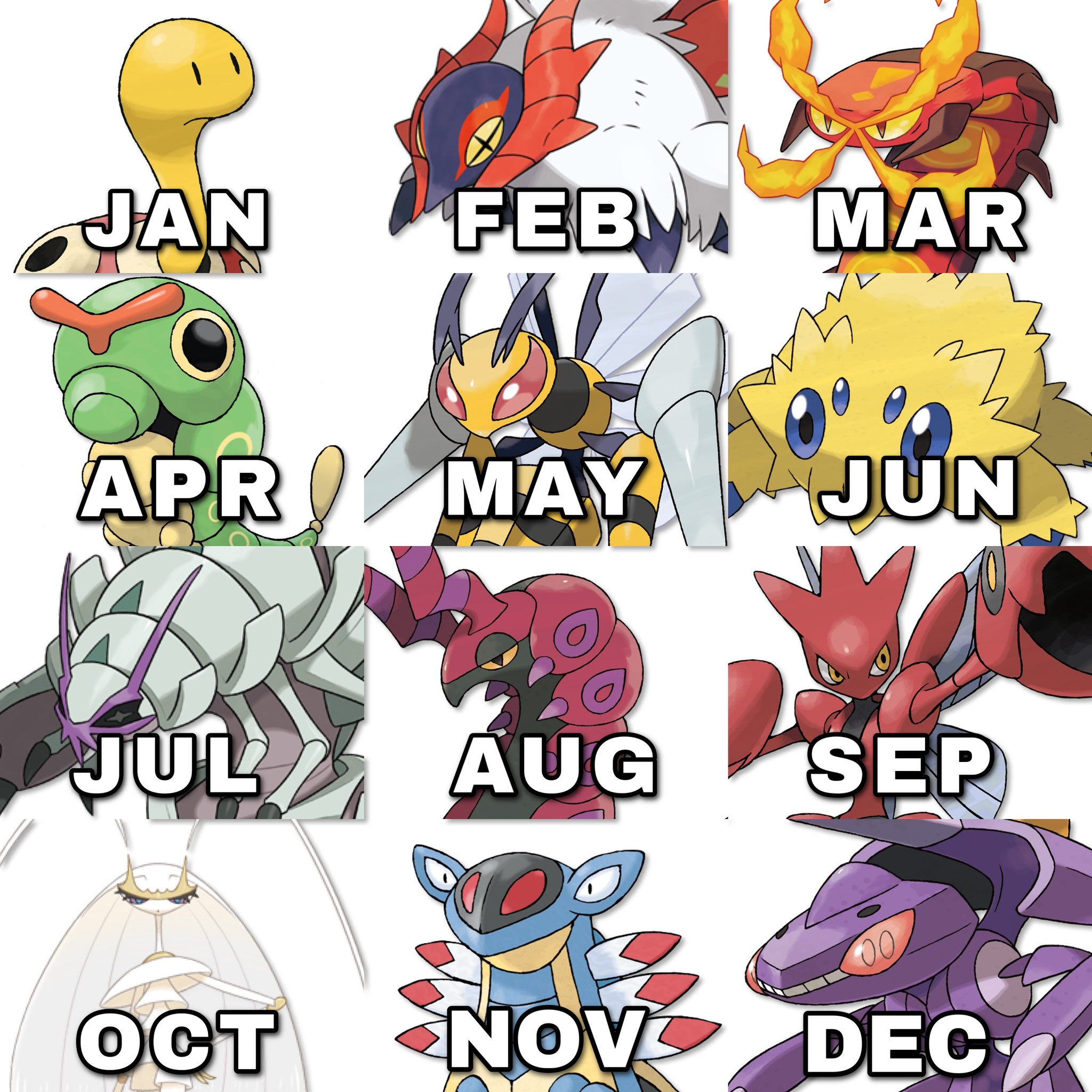 Pokemon Zodiac Month