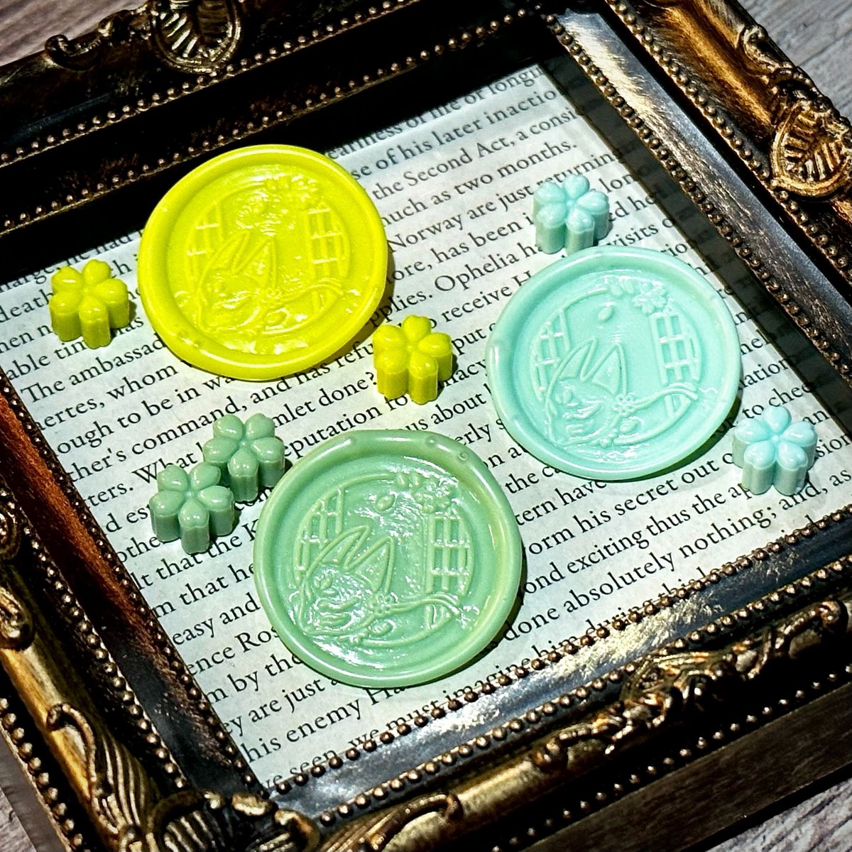 Fairy{note.} 魔法雑貨シーリングスタンプ専門店 フェアリーノート on Twitter: "春の陽気に光り輝く若葉… 桜型の #シーリングワックス 幻想SAKURA ・黄緑ノ夢 ...