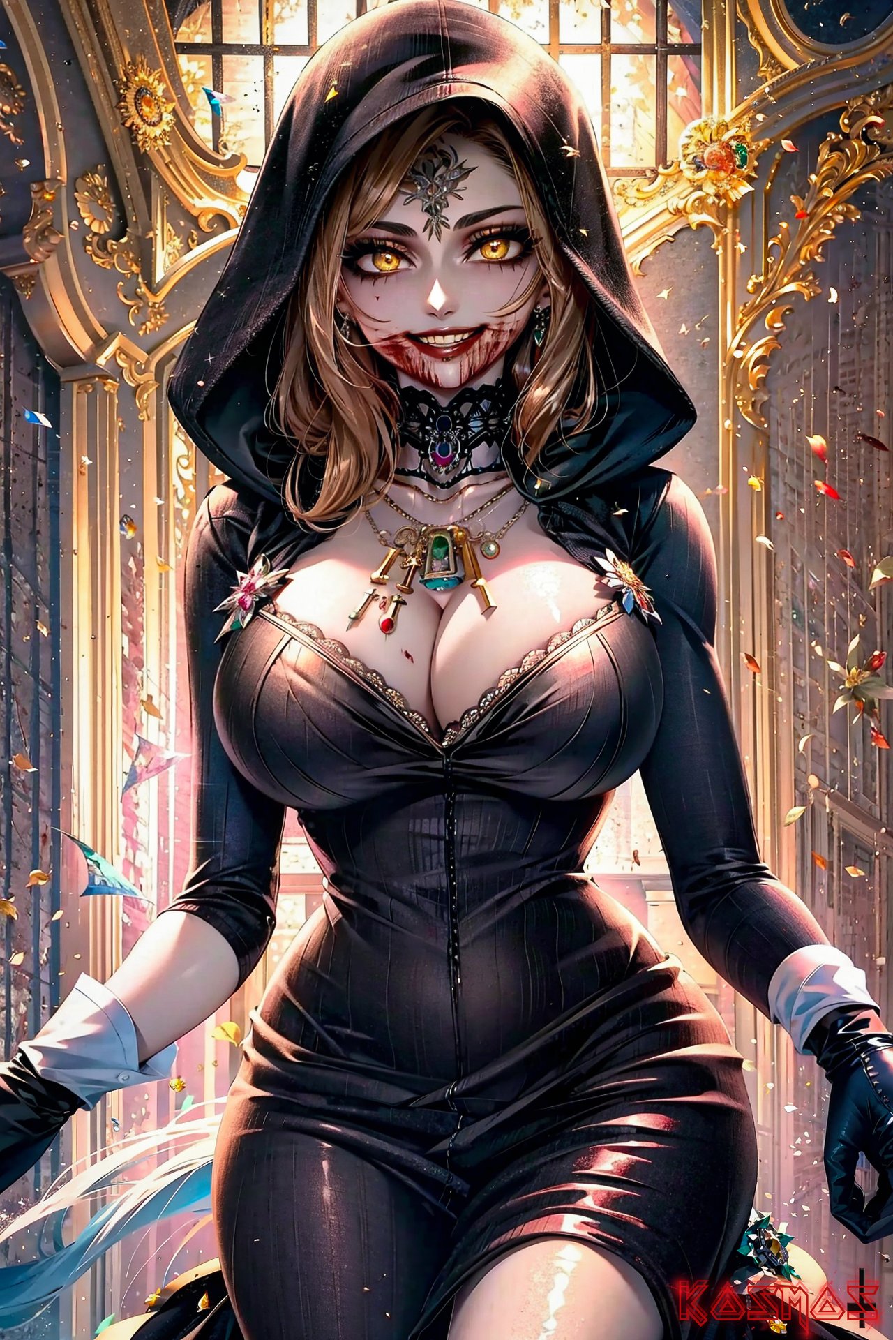 K0SM0S on Twitter: "Daniela & Alcina Dimitrescu 🔪 "Looking for Rose?" #ResidentEvilAiChallenge ...