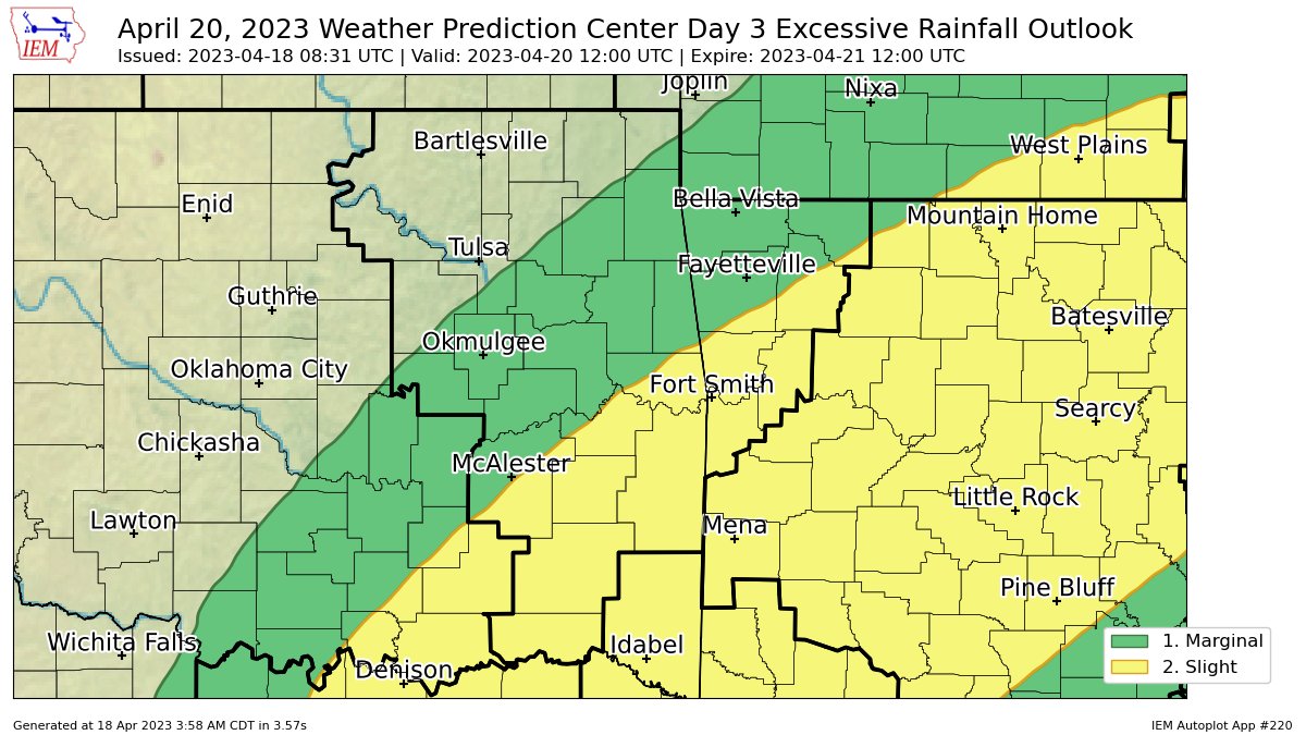 Emmanuel Mason (Manny Mason) on Twitter: "WPC issues Day 3 Slight Risk Excessive Rainfall ...