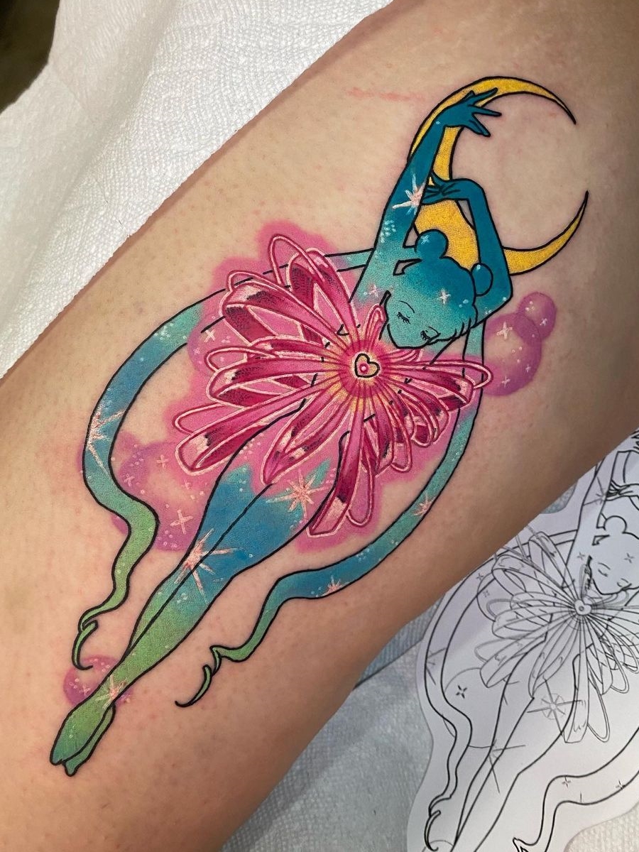Sailor Moon Transformation Tattoos