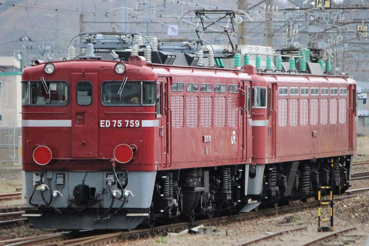 みっちょん on Twitter: "配8842 EF81 97+ED75 759 一路仙台に向けて羽越本線上りました。長い道中どうぞお気を付けて！"