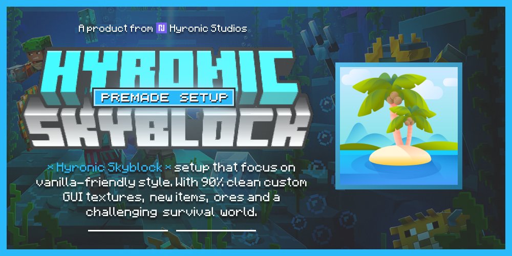 BuiltByBit (Formerly MC-Market) on Twitter: "Hyronic Studios' new Skyblock setup has just ...