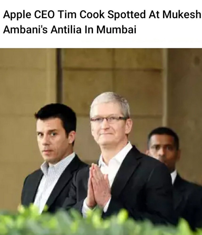 Pranav Mailarpawar on Twitter: "Akash Ambani :- Dad , let's hire the richest cook? Mukesh Ambani