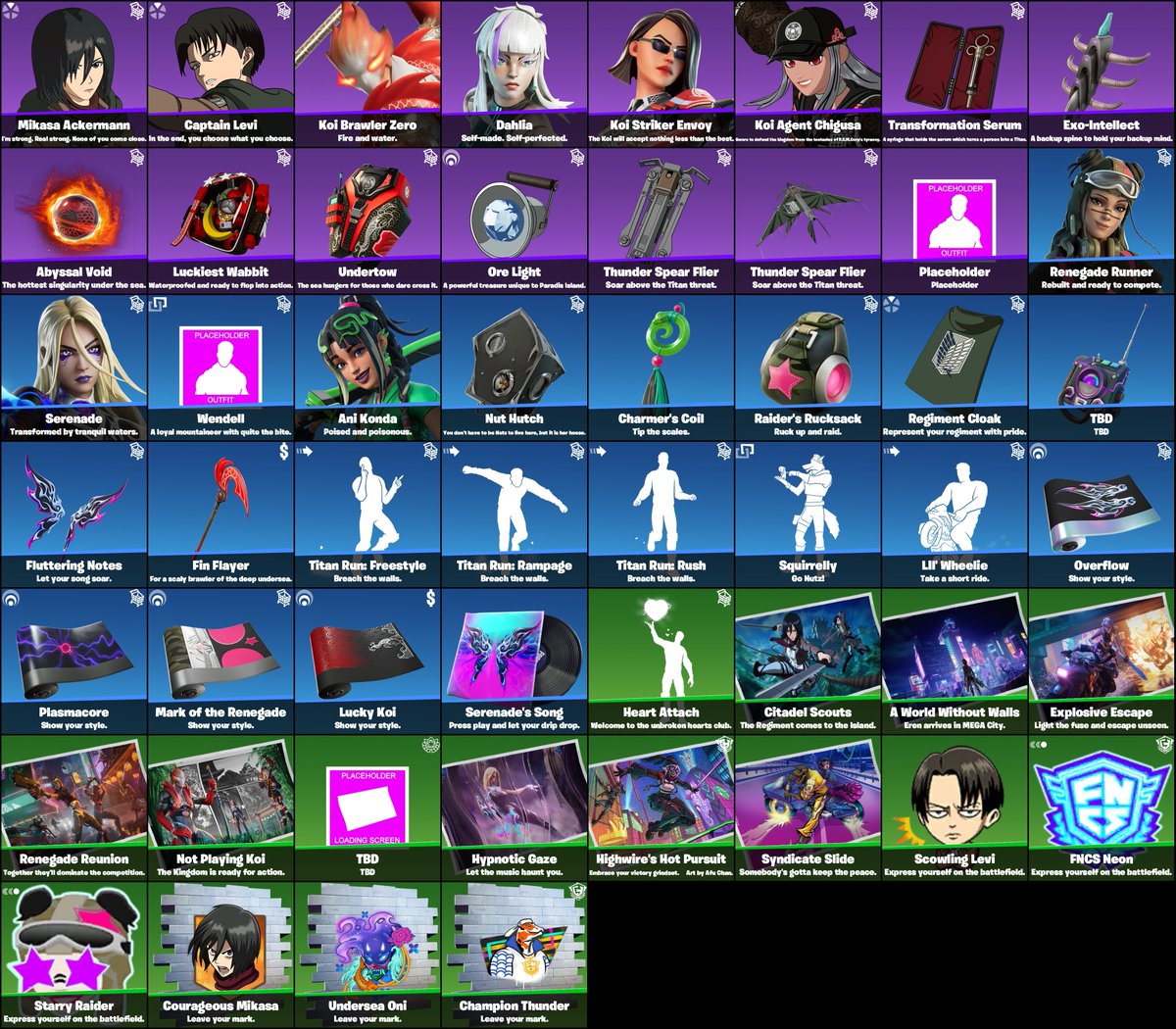 Swift-Nite | Fortnite Leaks on Twitter: "52 new cosmetics! #Fortnite #FortniteLeaks"
