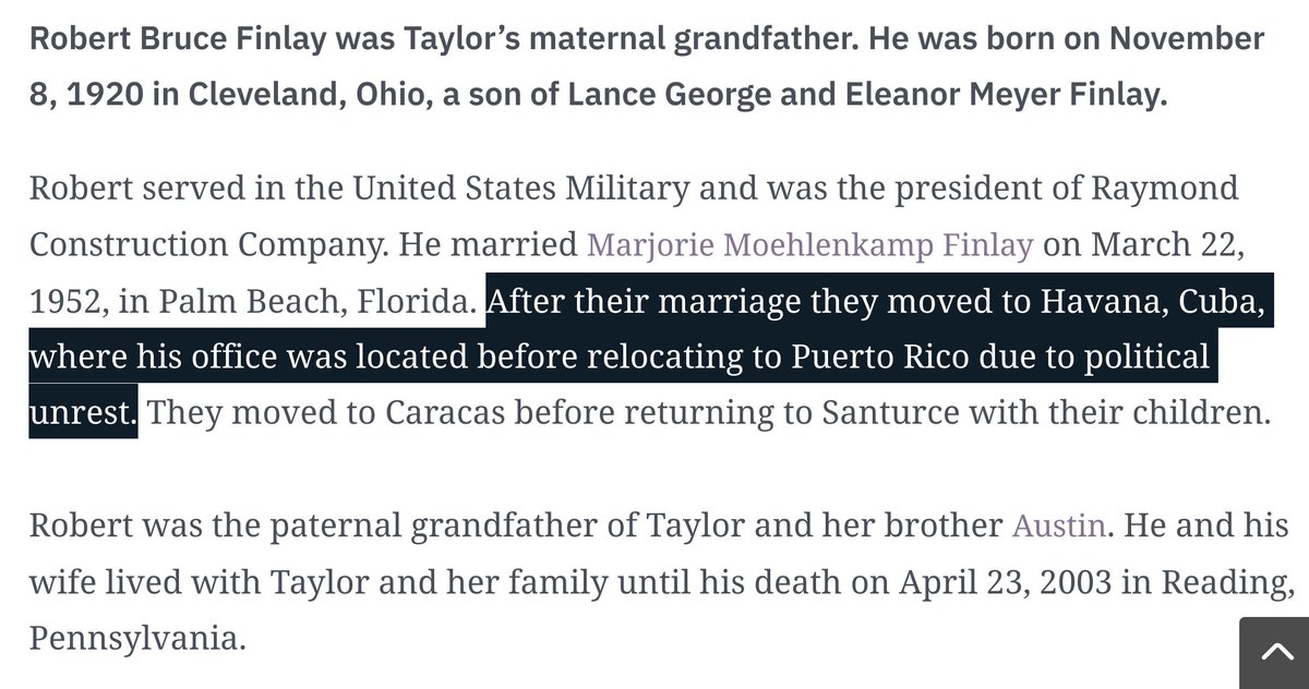 Taylor Swift's very normal grandfather - Thread from 🇵🇸 Dr. Diocletian ...