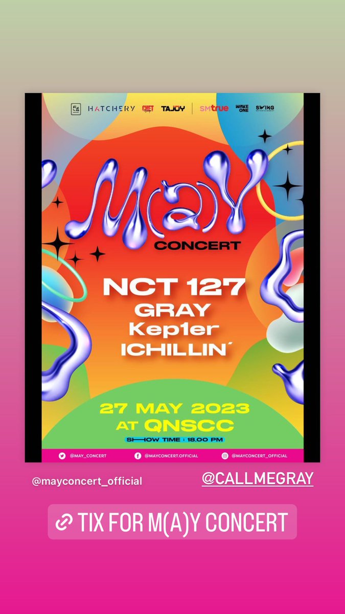 兔 on Twitter: "RT @AOMGTH: [IGSTORY] 110423 AOMG รีโพสต์ภาพคอนเสิร์ต M(a)Y CONCERT ที่เกรย์จะ ...