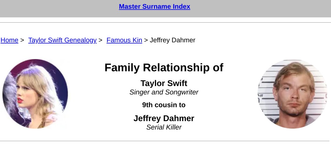 Taylor Swift's very normal grandfather - Thread from 🇵🇸 Dr. Diocletian ...