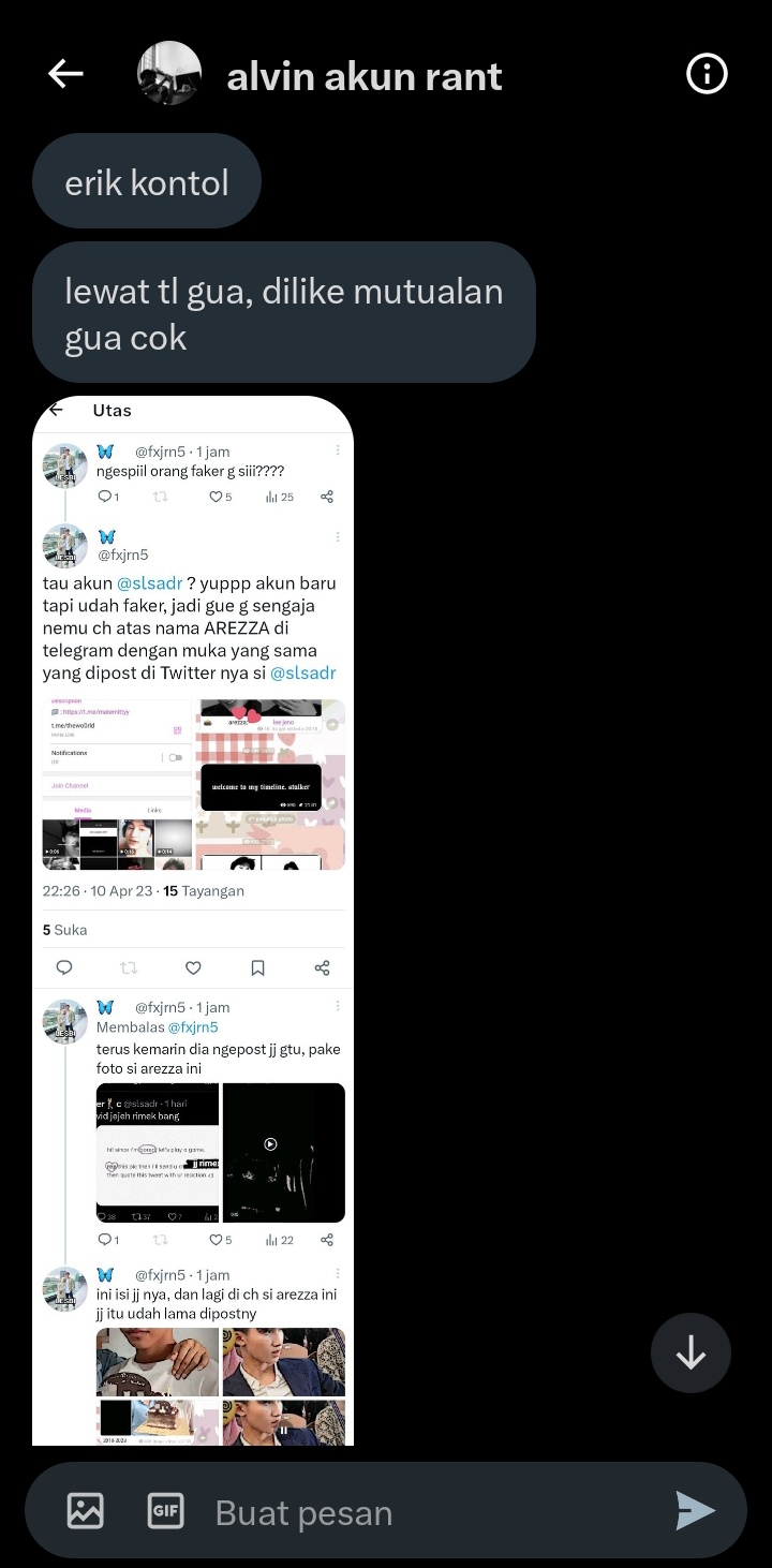 er🏌️c on Twitter: "awokwkwkw anjing kebelet akun rame atau gmn si? @fxjrn5 norak kntl https://t ...