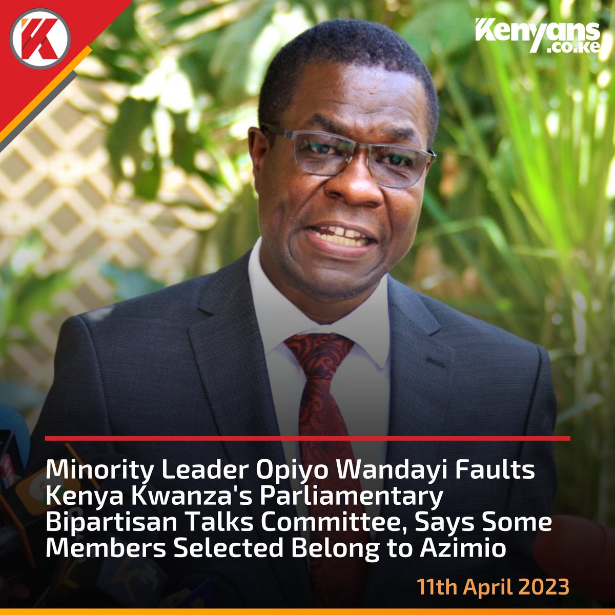 Kenyans.co.ke on Twitter: "Minority Leader Opiyo Wandayi faults Kenya Kwanza's Parliamentary ...