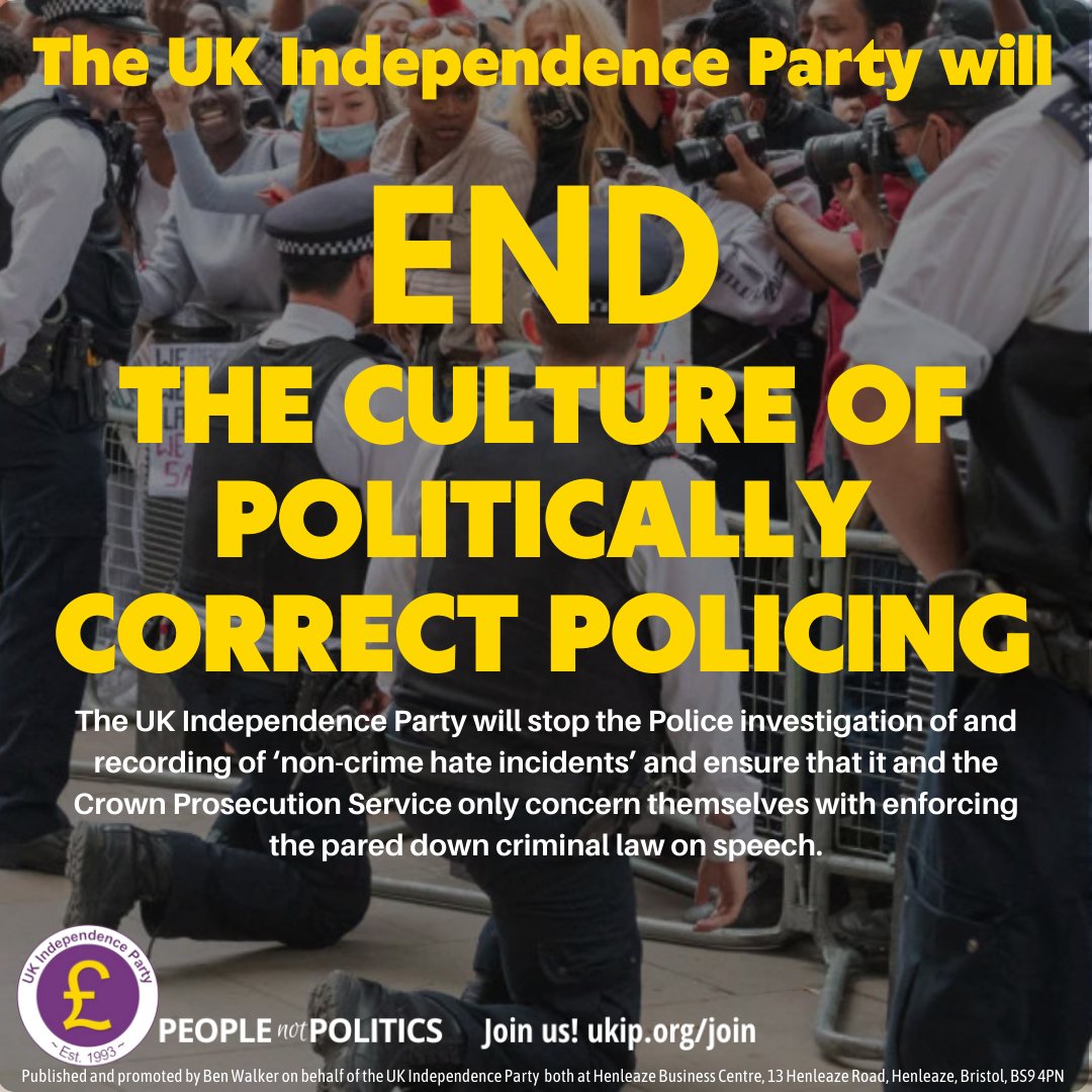 Ukip Daily Viral on Twitter: "UKIP: Only #UKIP stands against police taking the knee and driving ...