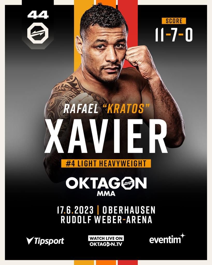 OKTAGON MMA on Twitter: "🪓 ‘Kratos’ in Oberhausen 🪓 Rafael Xavier (11-7) 🇩🇪🇧🇷 looks to bounce ...