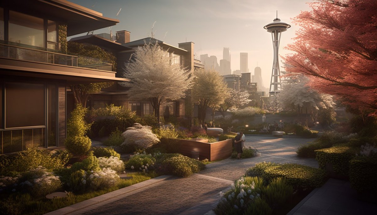 AI-generated street transformations on Twitter: "Seattle, Washington"