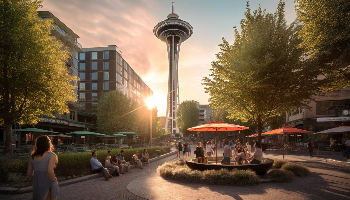 AI-generated street transformations on Twitter: "Seattle, Washington"