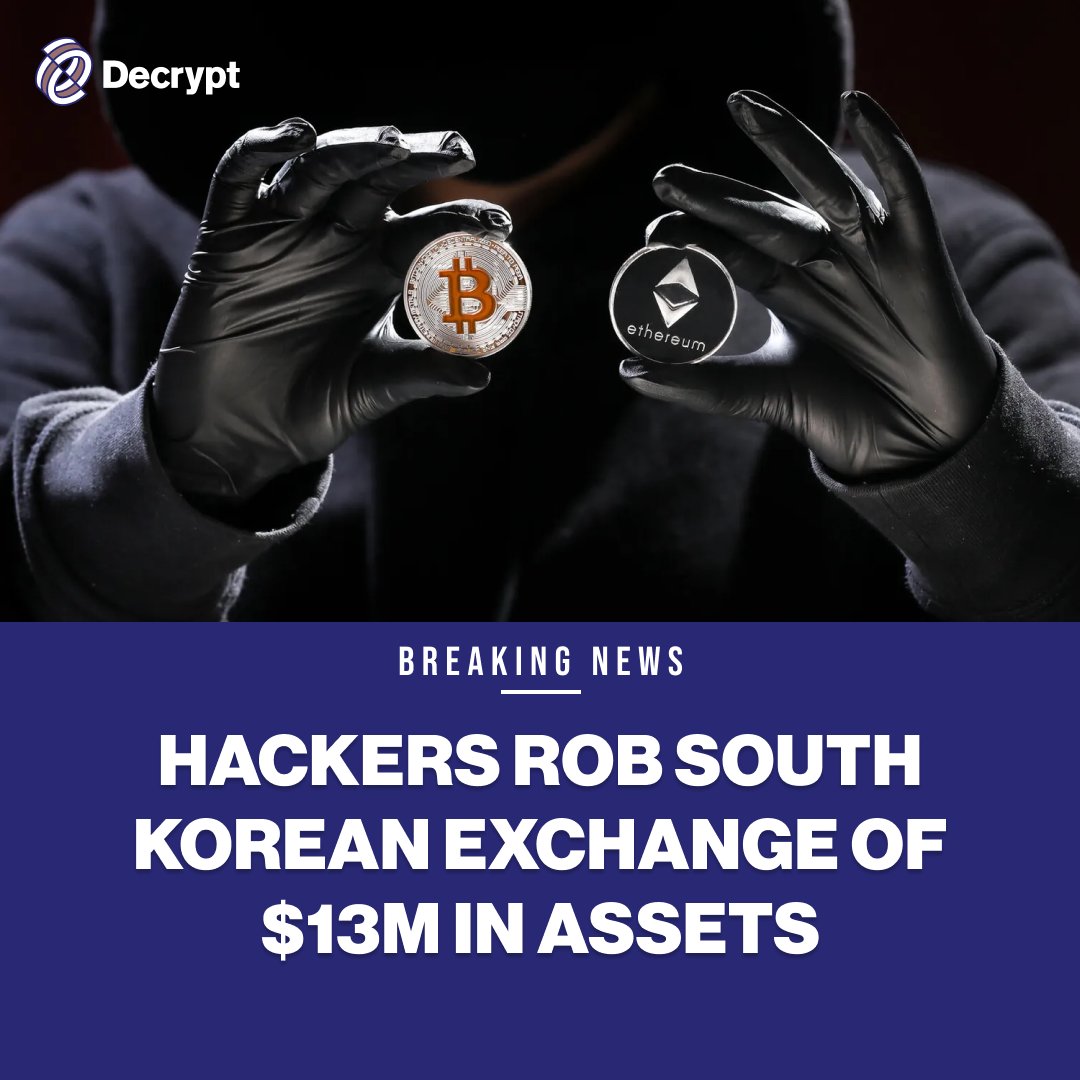 Decrypt on Twitter: "Another day another hack. Hackers made off with roughly $13 million across ...
