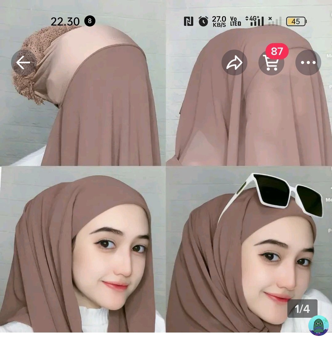 Tanyarl 💚 on Twitter: "💚 b3li jilbab kek gni. Ekspetasi bisa cakep kek kakanya. Pas gua pake ...