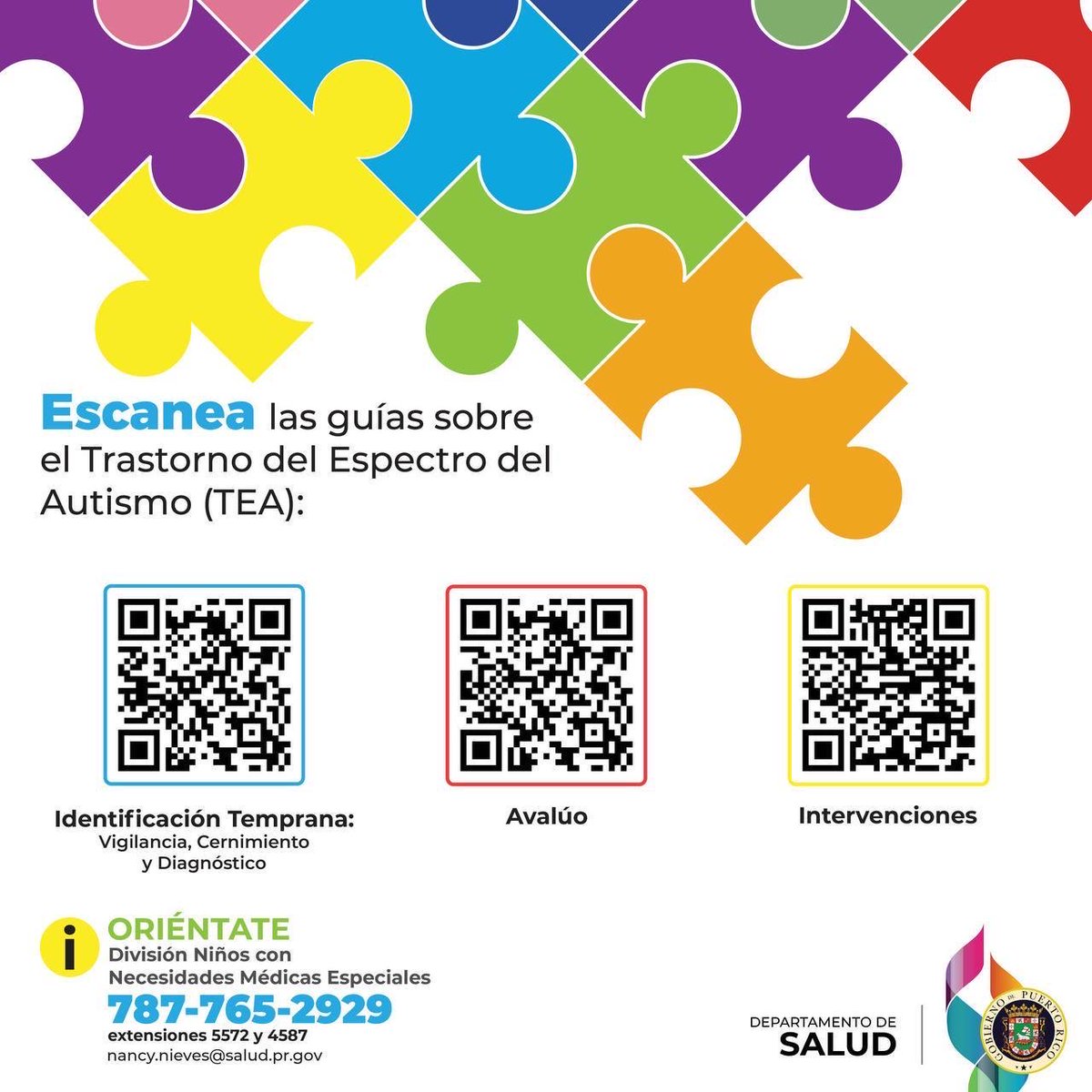 Departamento de Salud de Puerto Rico on Twitter: "PROFESIONAL DE LA SALUD- Escanea las guías ...