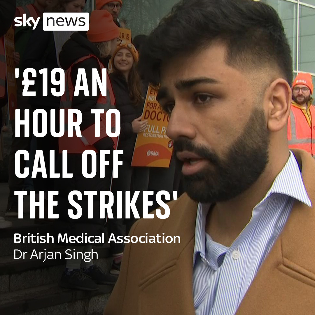 Sky News on Twitter: "Member of the junior doctor's committee for the British Medical ...