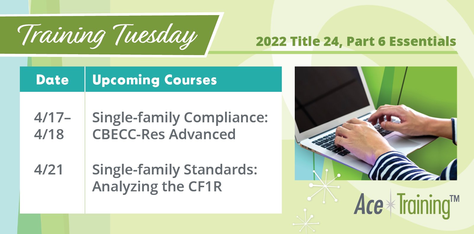 Energy Code Ace on Twitter: "Happy Training Tuesday! There’s certainly a “spring” in our step ...