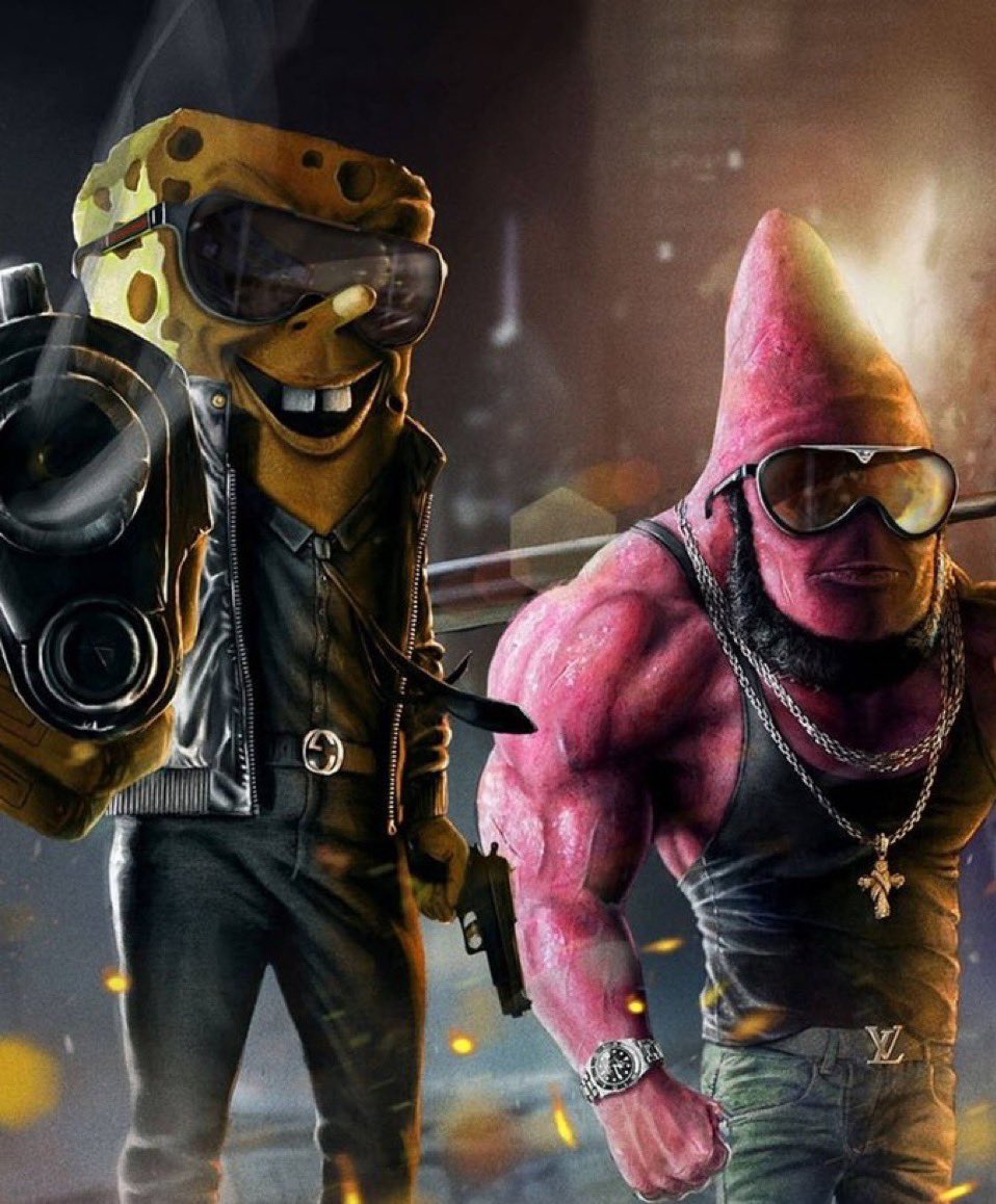 Spongebob Gangster Wallpaper With A Gun