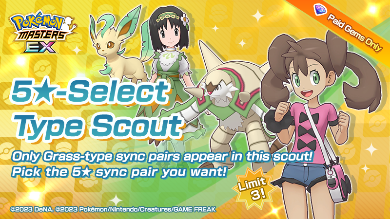 Pokémon Masters EX on Twitter: "The 5★-Select Type Scout is now live ...