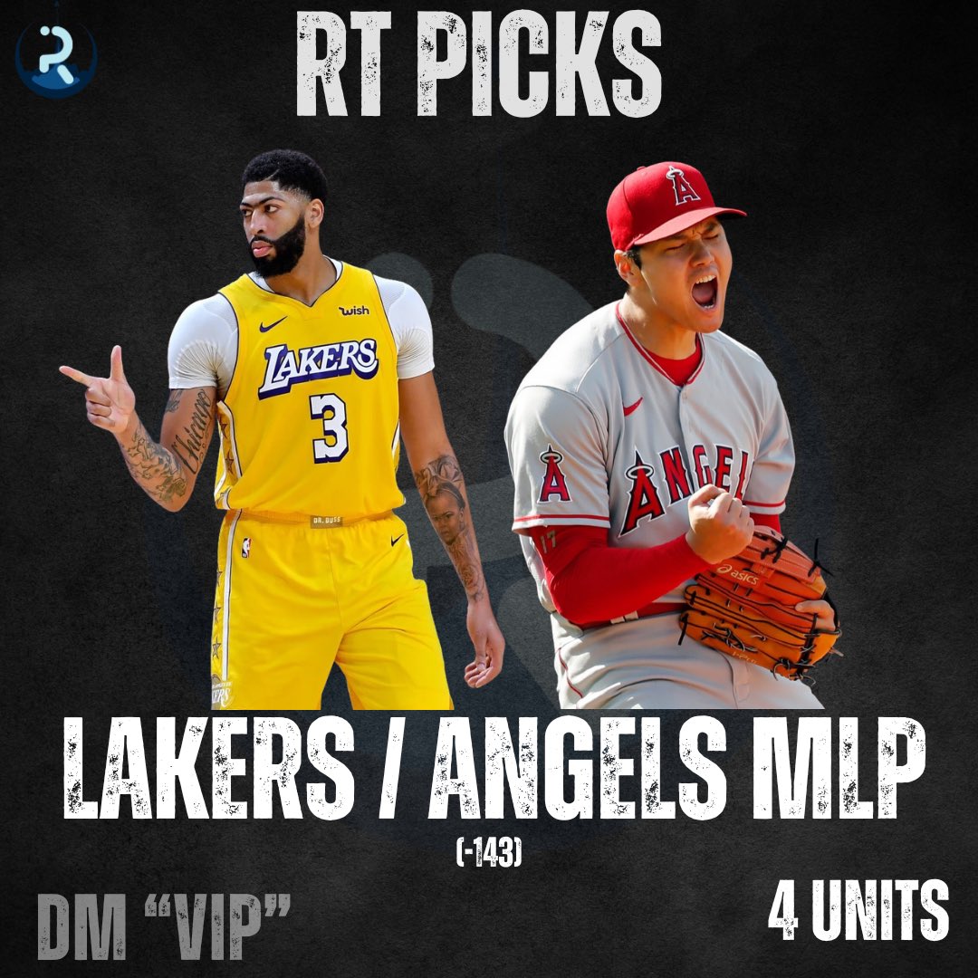Sports Central on Twitter: "RT @RT_Picks: ⭐️ FREE VIP MAX PLAY ⭐️ Lakers/Angels MLP (-142) 4u ...