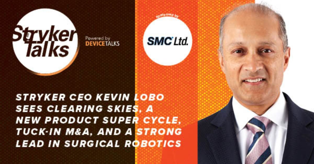 Medical Design & Outsourcing on Twitter: "In this brand new StrykerTalks podcast episode, CEO ...