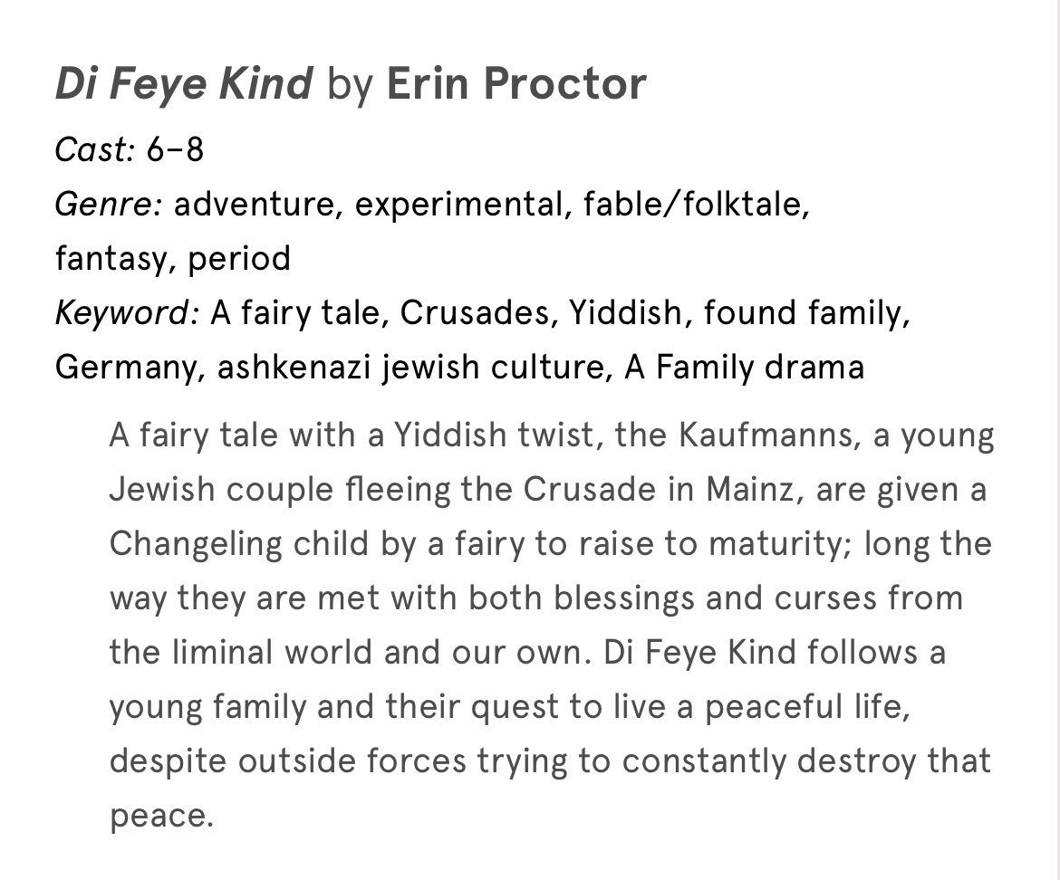 erin proctor on Twitter: "I wrote a fairy tale. A Jewish fairy tale. A ...