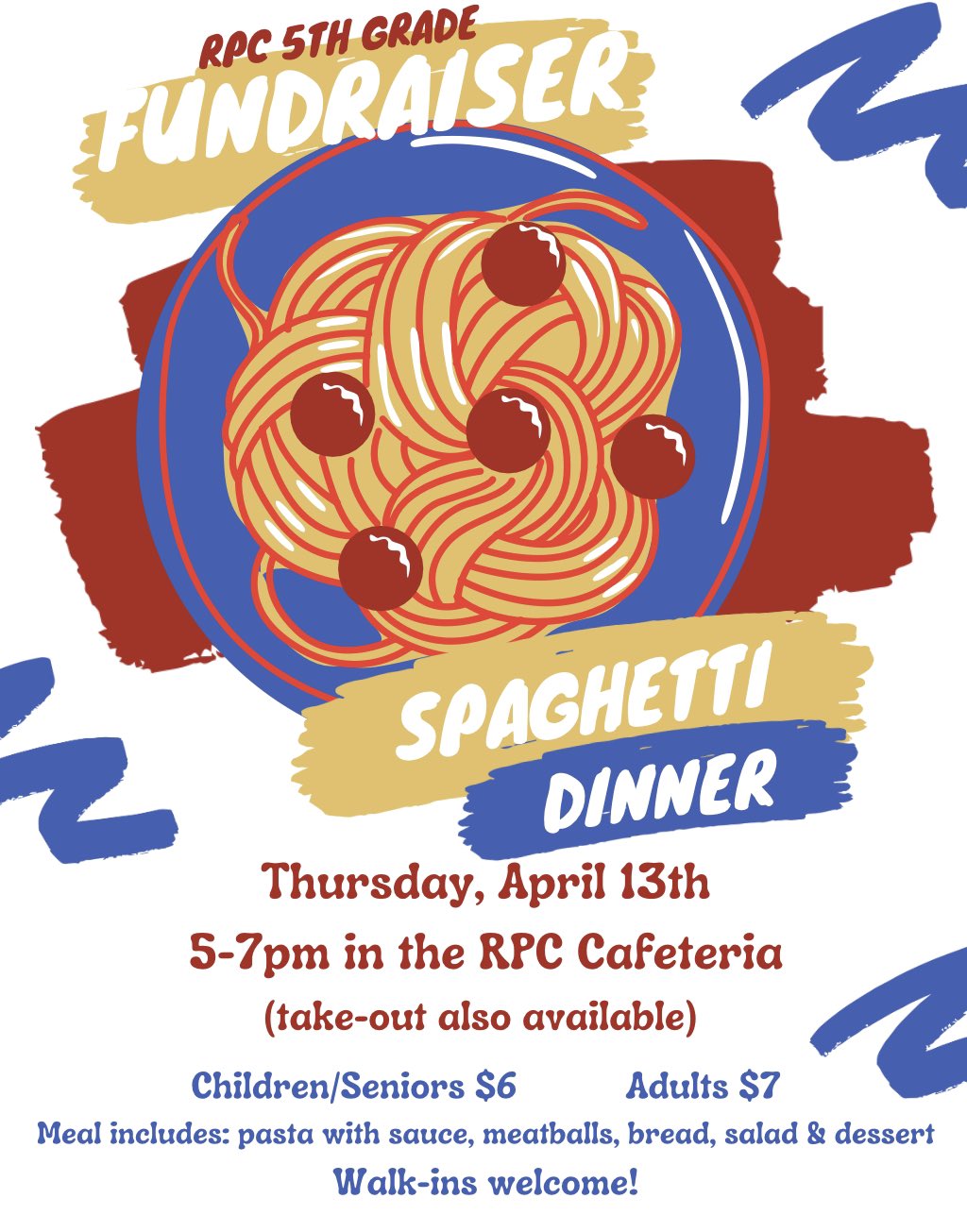 Youth Spaghetti Dinner Fundraiser