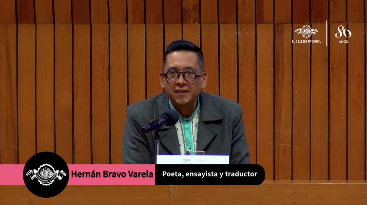 El Colegio Nacional on Twitter: "El poeta y traductor Hernán Bravo Varela lee canto a canto y ...