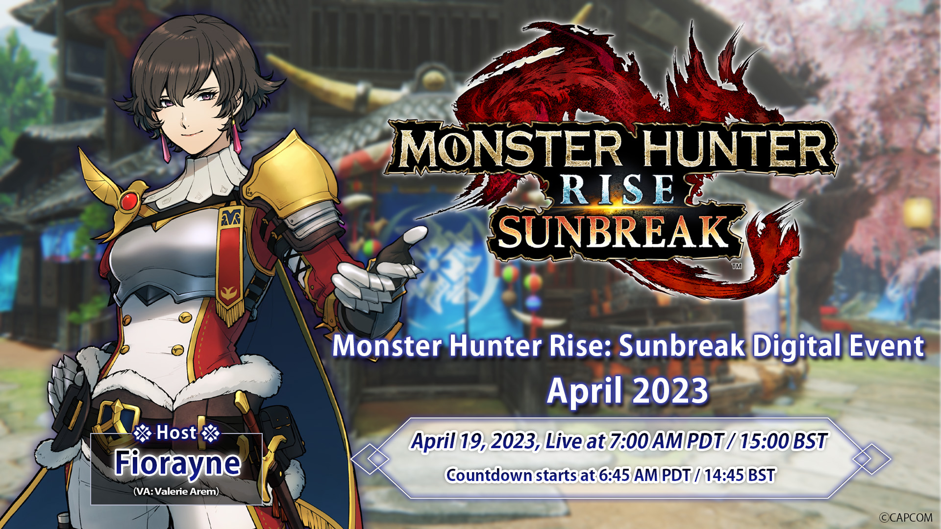 Monster Hunter on Twitter: "The Monster Hunter Rise: #Sunbreak Digital Event returns on April 19 ...