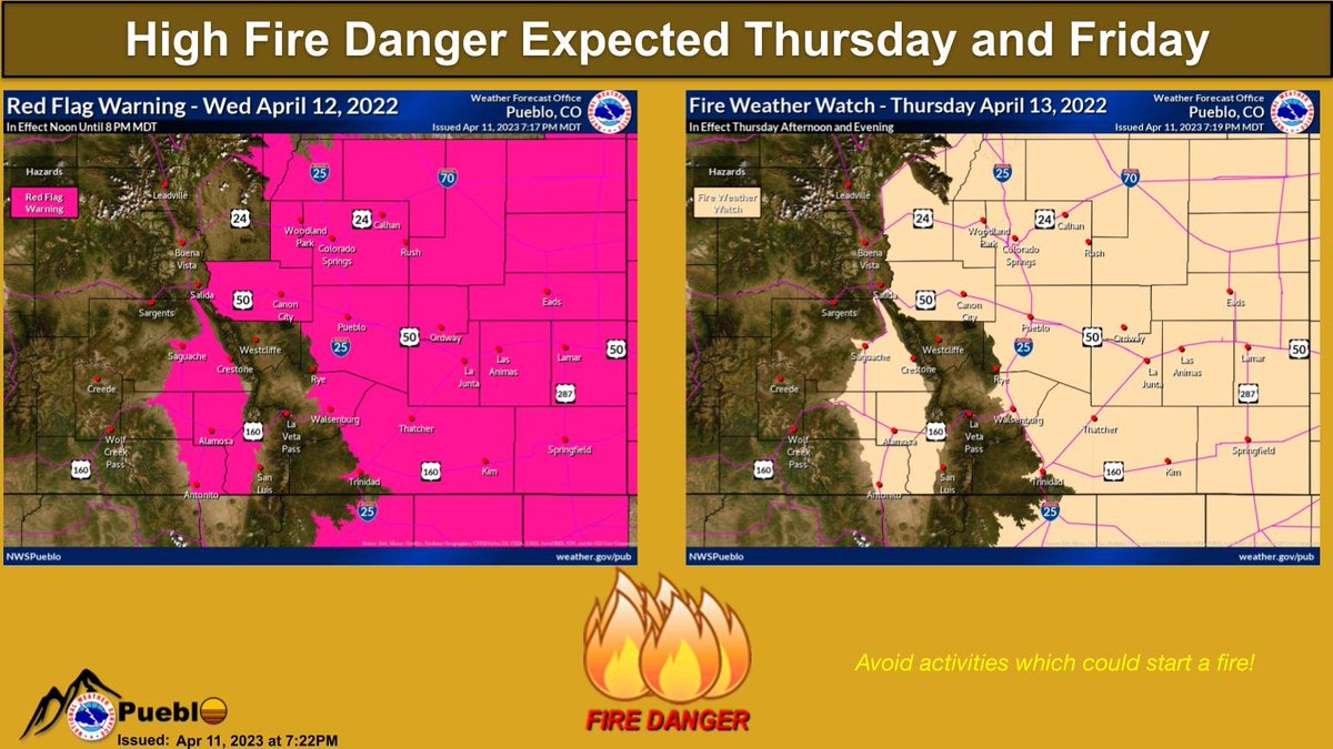 Nws Pueblo On Twitter Unseasonably Warm Temperatures Combined With