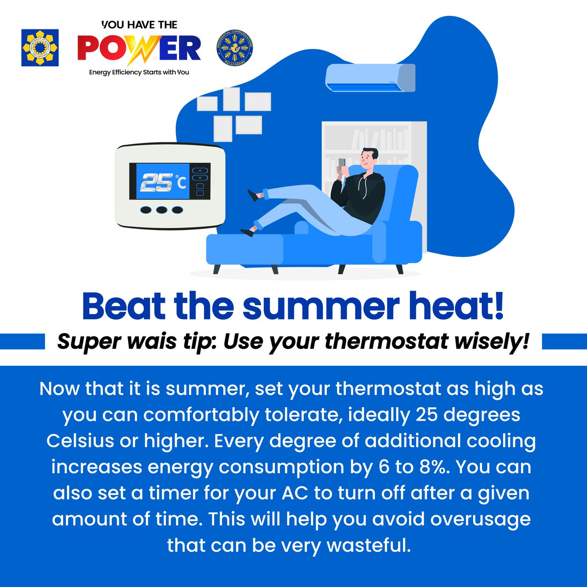 DOE Philippines on Twitter: "Super wais tip: Use your thermostat wisely! #DOEPH 🇵🇭 # ...