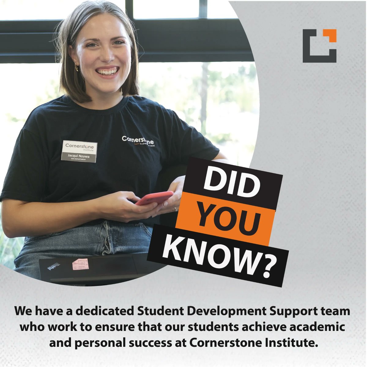 CornerstoneInstitute on Twitter: "From Orientation to Graduation, we've got your back! 🎓 At ...