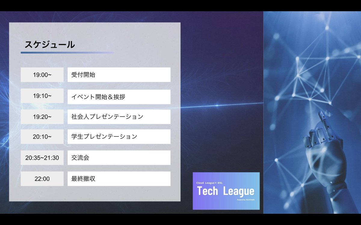 DSL | 4/15- AI系開発イベントAims Studio開始！ on Twitter: "私たちは4/10にCloud League様(@Coding_24_7 )と共に ”Tech ...
