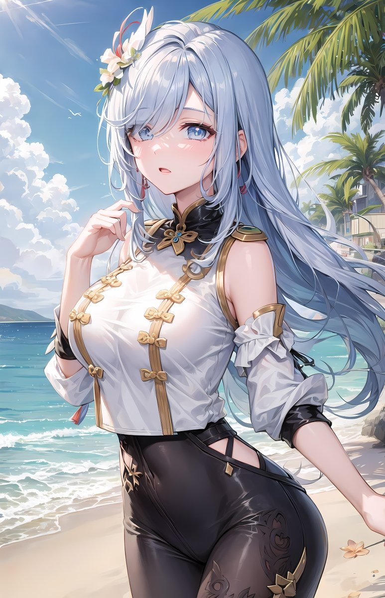 𝑫𝒂𝒊𝒍𝒚 𝑾𝒂𝒊𝒇𝒖𝒔 on Twitter: "Shenhe from Genshin Impact. 💗 Source:https://pixiv.net/en/artworks ...