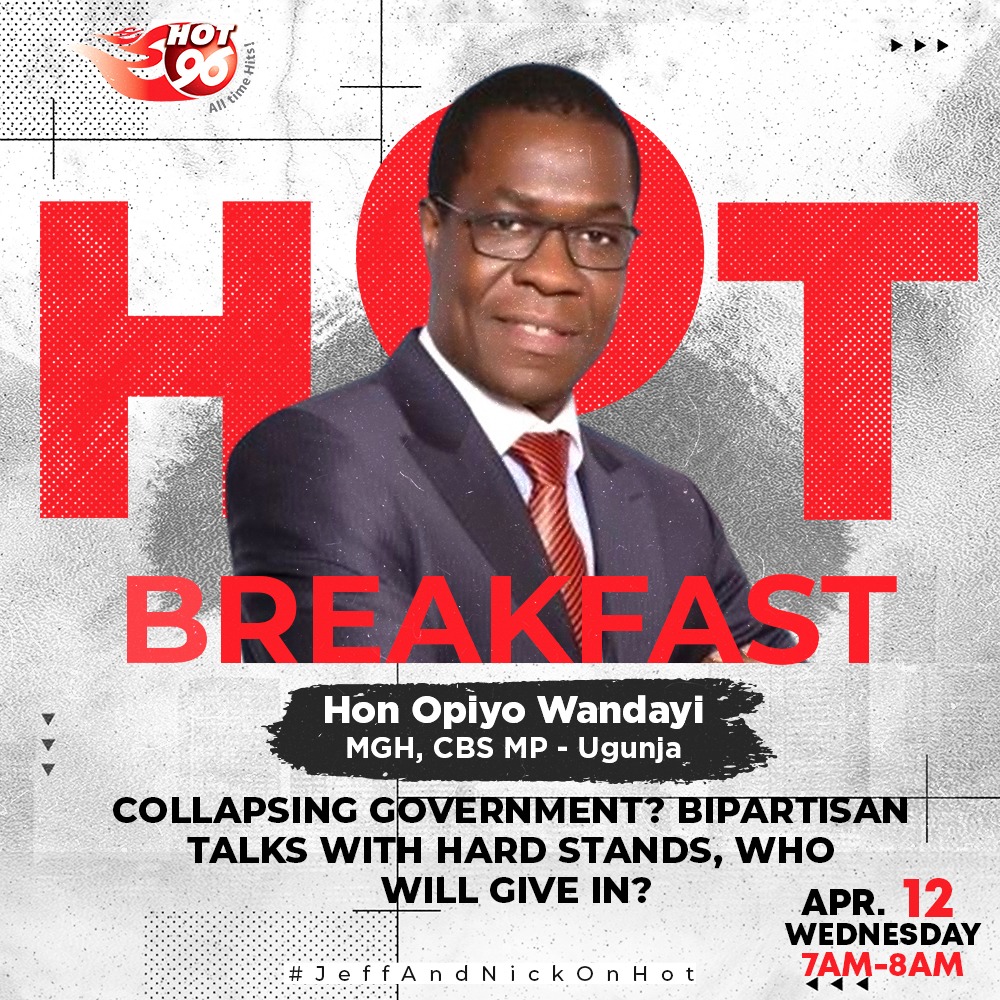 Hot 96 FM Kenya on Twitter: "The next hour we are joined by Hon Opiyo Wandayi, MGH, CBS MP ...